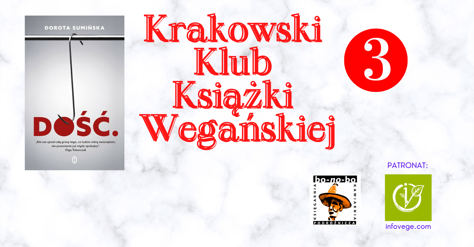 Krakowski Klub Książki Wegańskiej #3 - "DOŚĆ" Doroty Sumińskiej - InfoVege