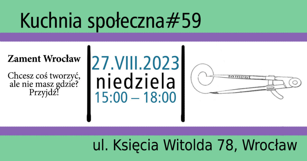 Wegańska kuchnia społeczna nr 59 Zament - InfoVege